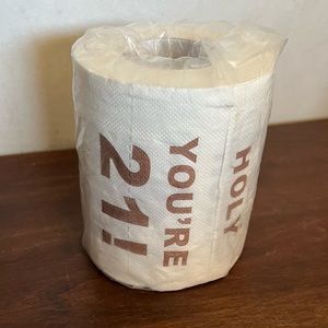 Party Supplies | Printed Tp Holy Poop Youre 21 Printed Toilet Paper Gag ...